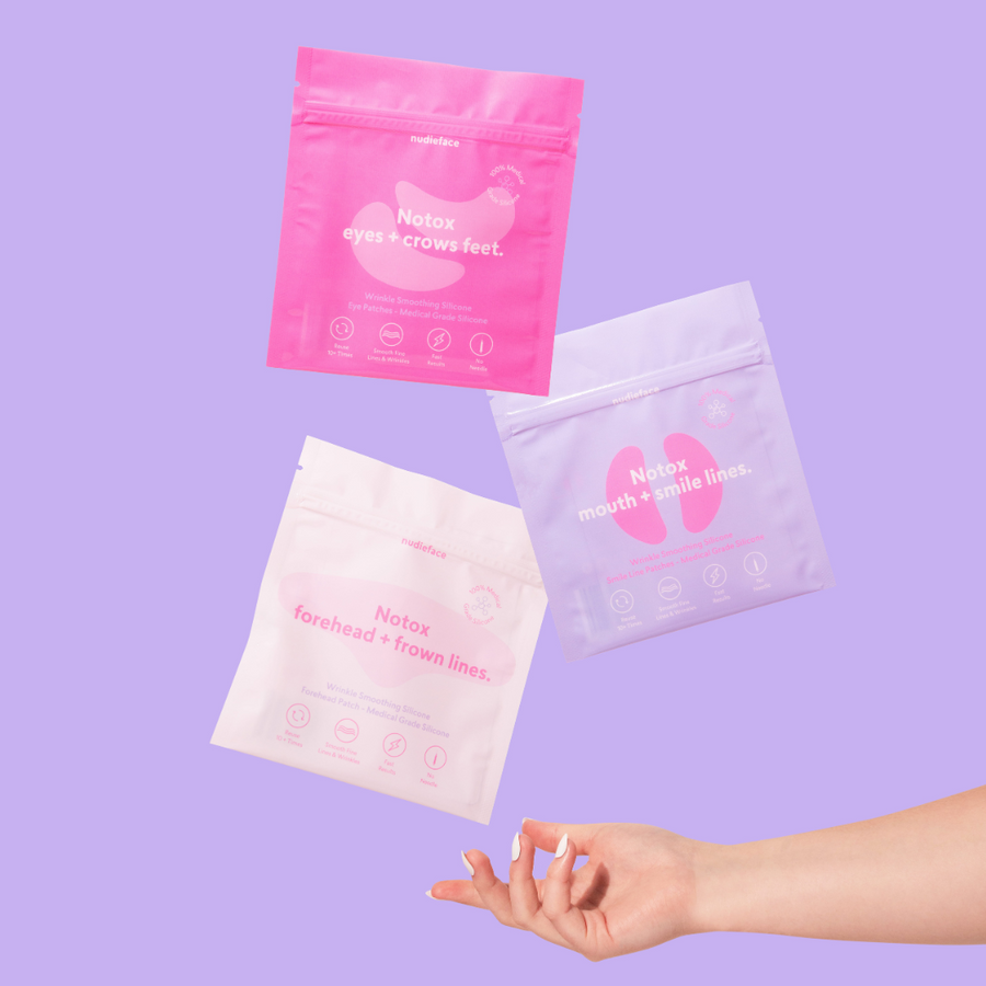 Notox - Forehead + Frown Lines Silicone Wrinkle Patch – Nudie Face